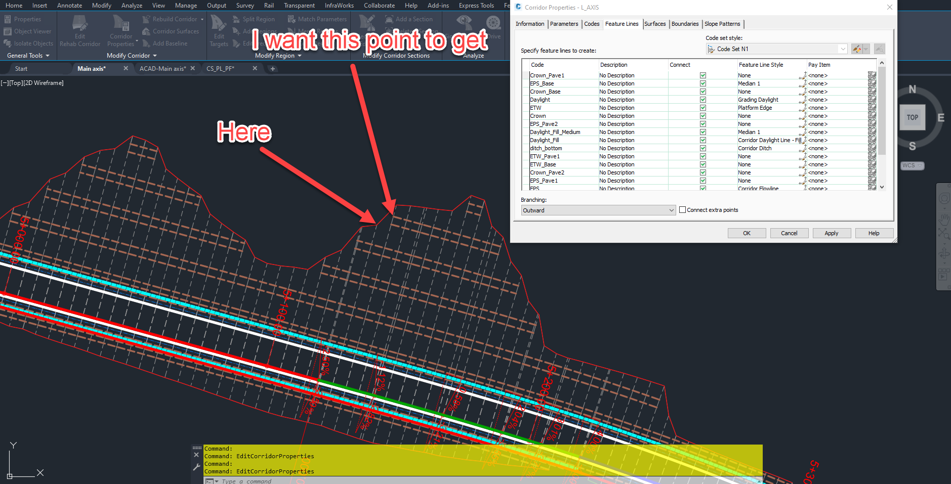 Corridor Branching problem. - Autodesk Community