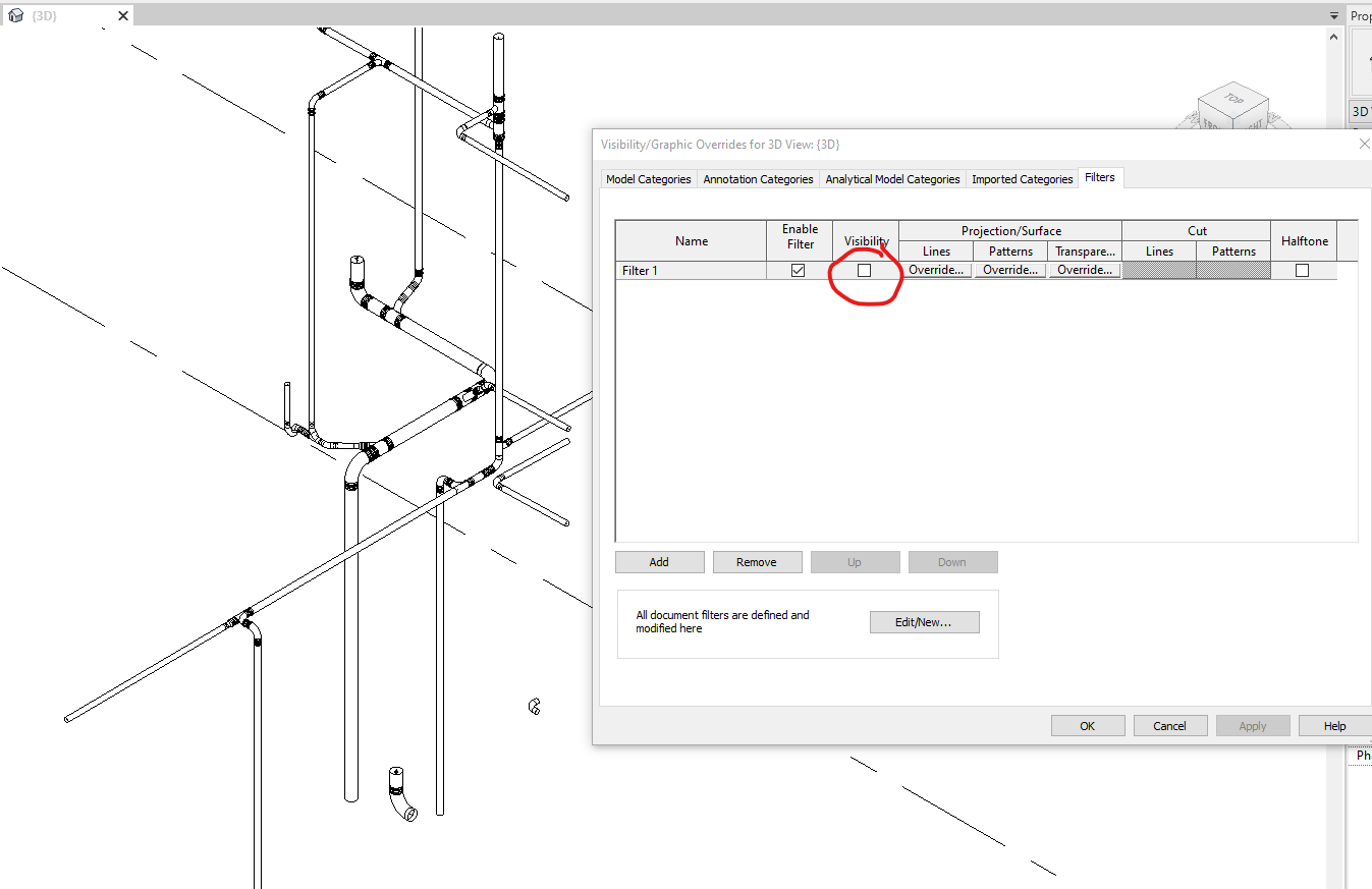Solved: Hidding plumbing service for isometric view - Autodesk Community