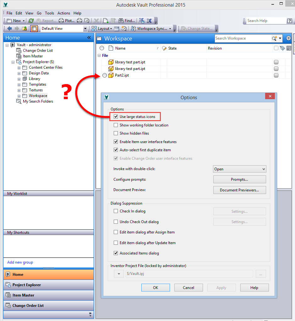 Solved: Use large status icons - Autodesk Community