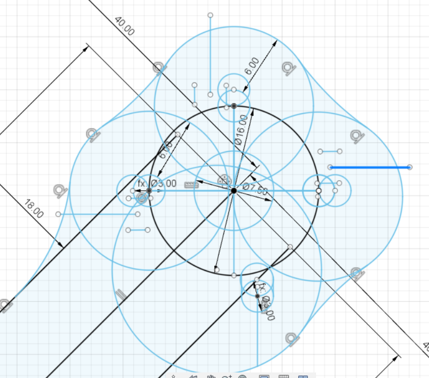 Solved: how to constrain these circles dimension - Autodesk Community