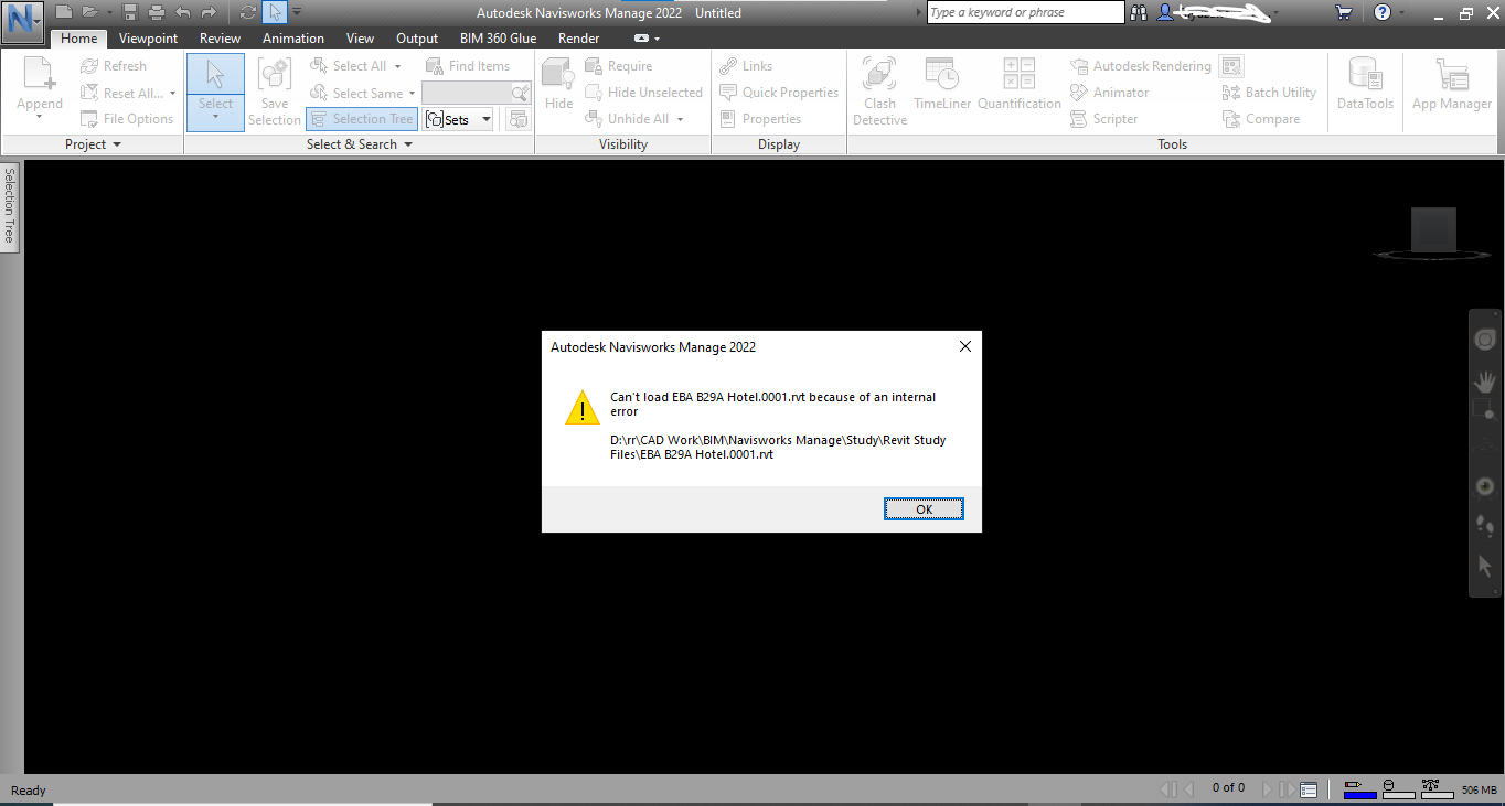 Cannot Open Revit File In Naviswork 2022 Autodesk Community