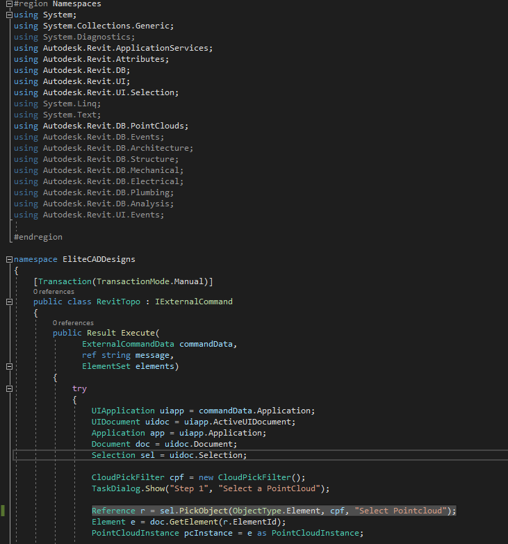 Solved: NullRefrenceException when using ISelectionFilter before selection is attempted ...