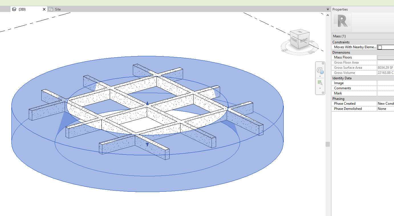 Beam intersecting at 90 near circular wall. Unable to cut extra beam ...