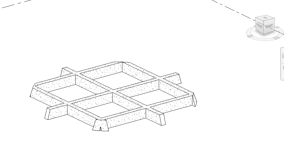 Beam intersecting at 90 near circular wall. Unable to cut extra beam ...