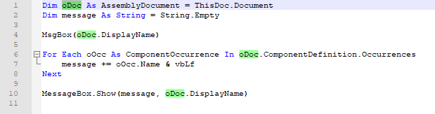 iLogic same object highlight through whole iRule - Autodesk Community
