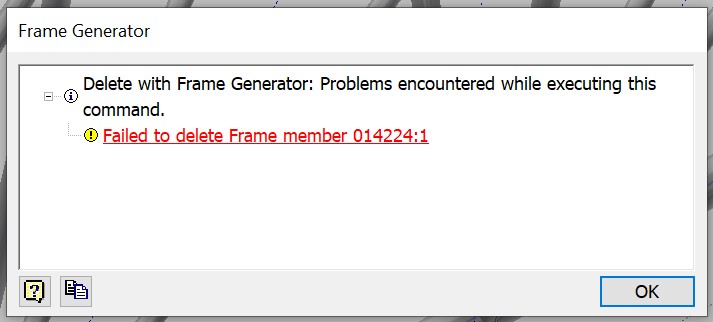 Solved: Cannot delete with frame generator - Autodesk Community