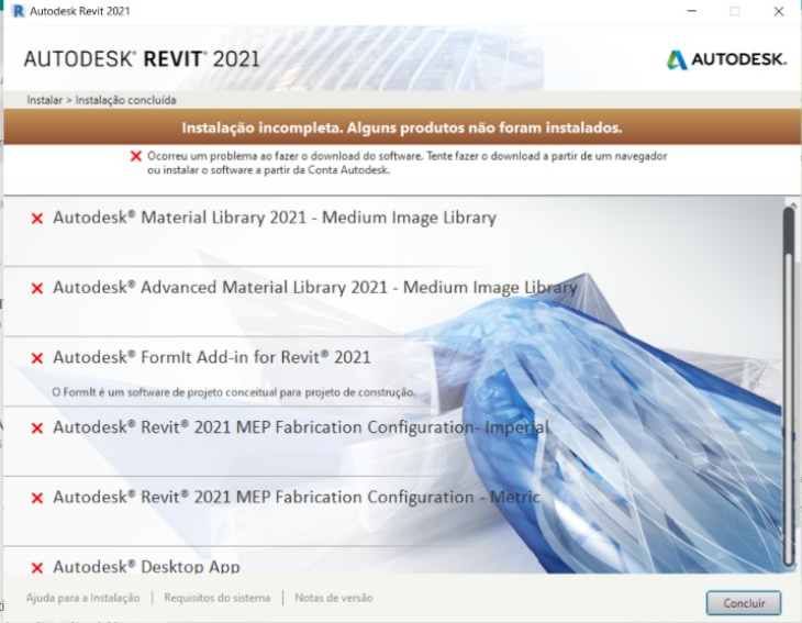 Problemas na reinstalação do programa Revit 2021 - Autodesk Community