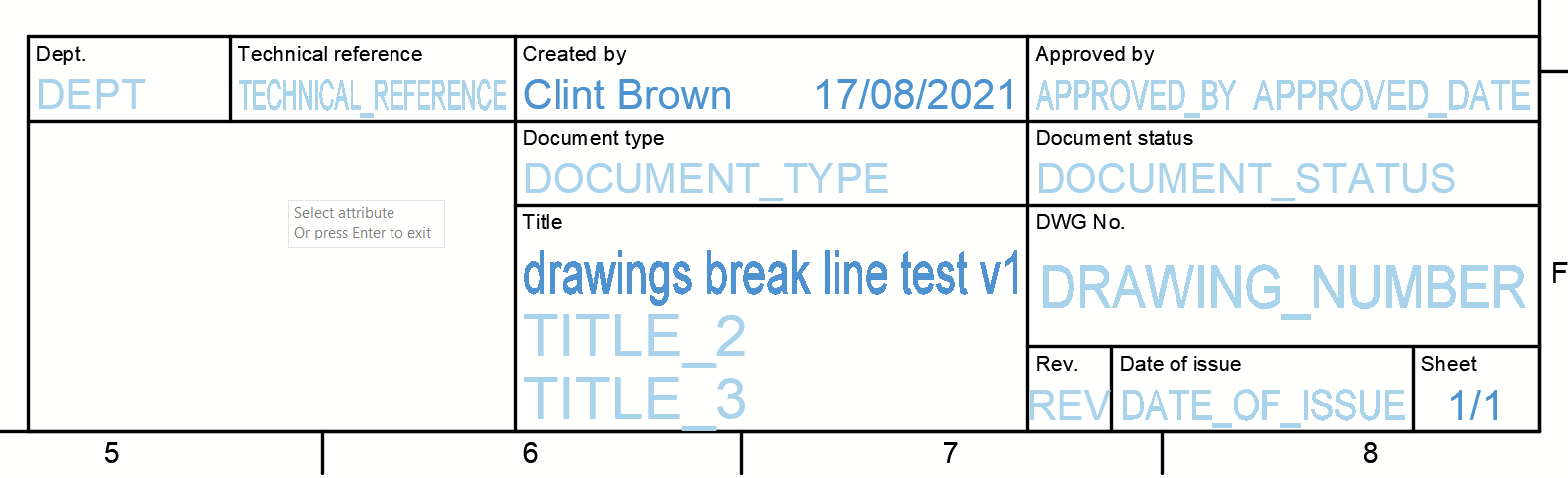 Solved: Custom Title Block Window - Autodesk Community