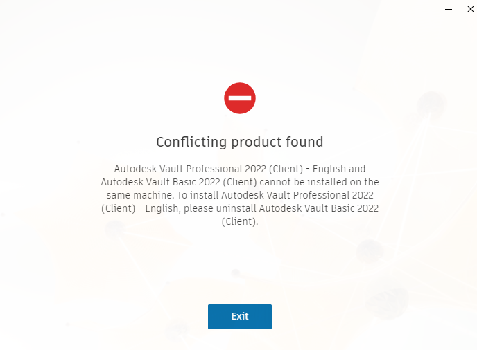 Solved: Installed 2022 Vault Basic, but need Professional Client. Can't uninstall Basic ...