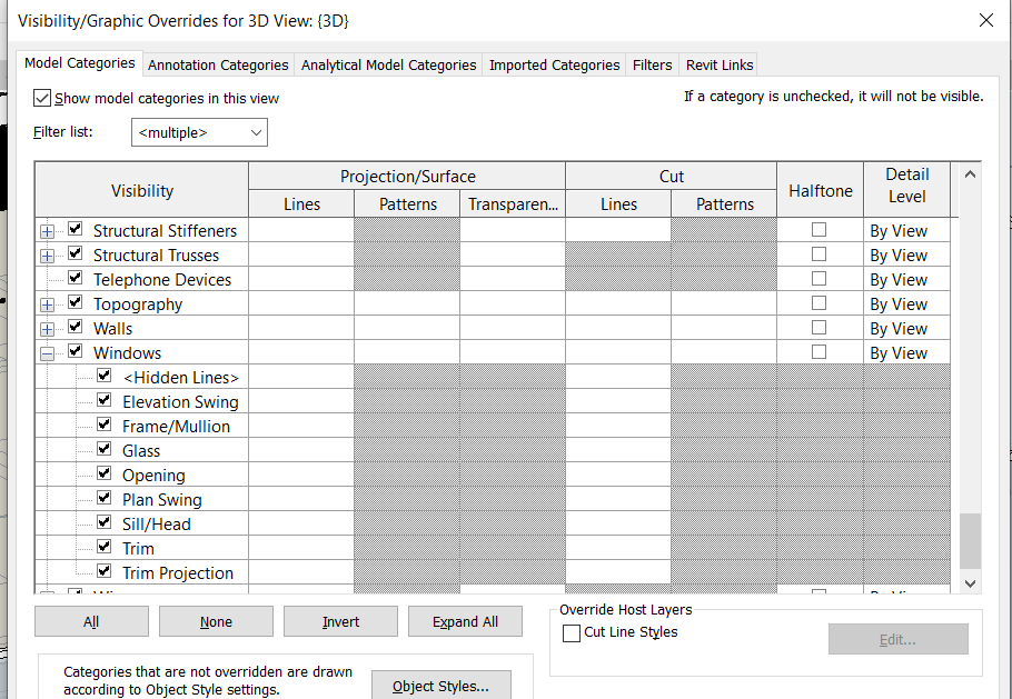 Filtering objects within a family - Autodesk Community