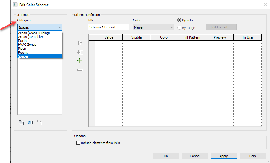 Element Category Color Scheme - Autodesk Community