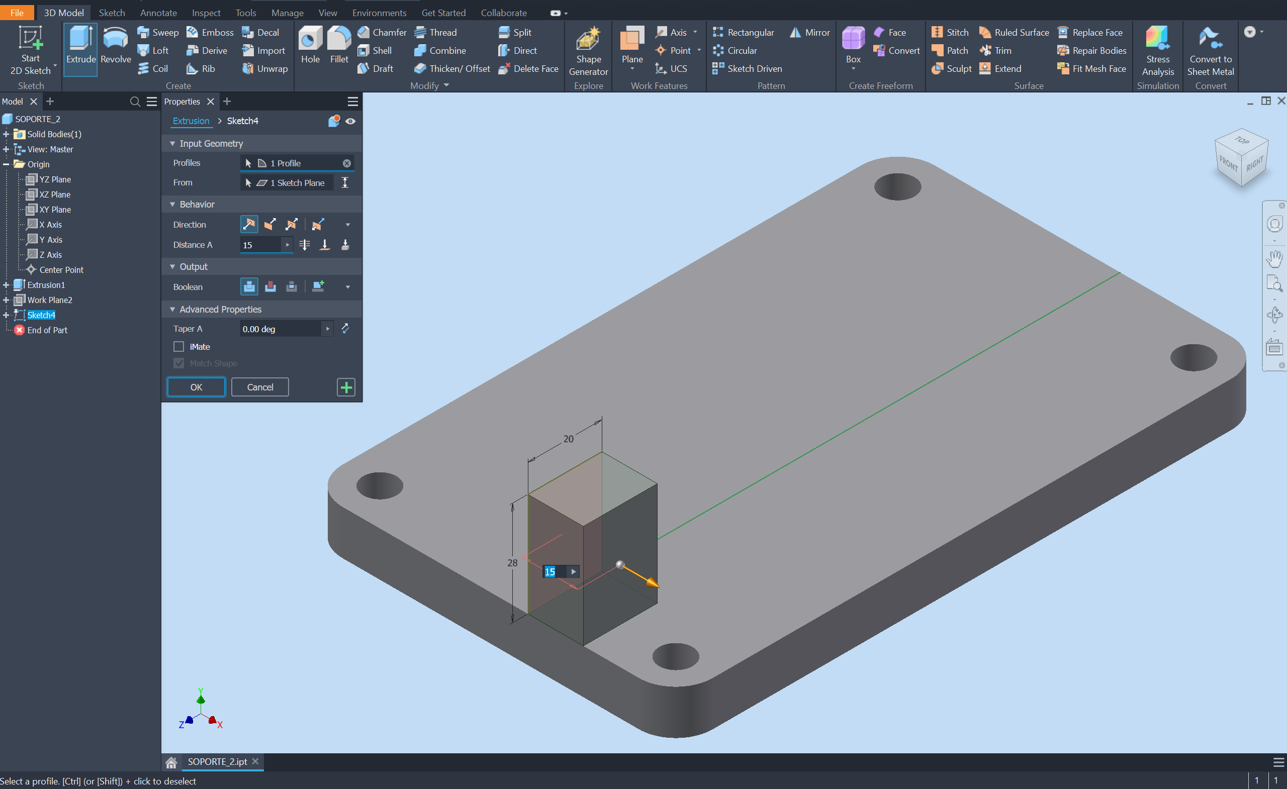 Solved: Extrude fails - Autodesk Community