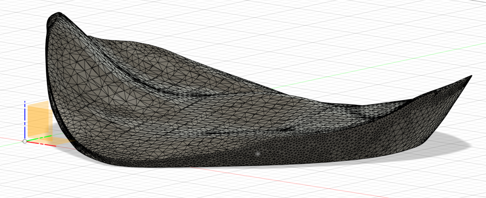 "The extrusion profile falls outside the boundary" of faceted body ...