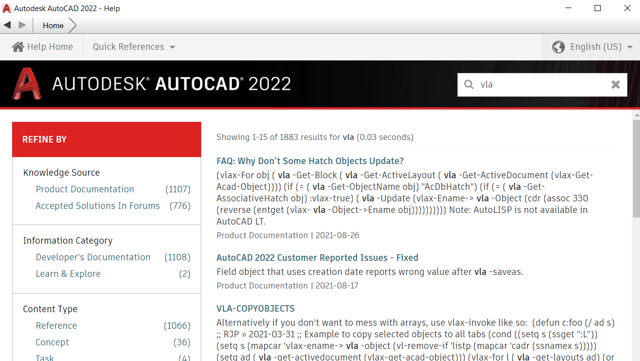 Solved: Function reference in help file - Autodesk Community