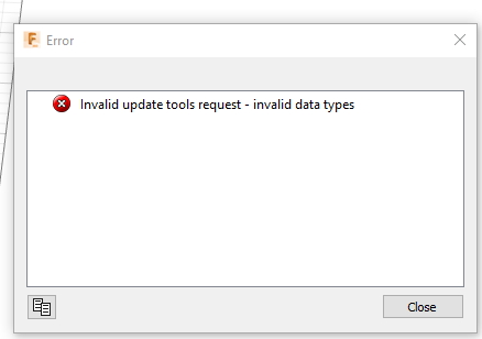 invalid update tools request - invalid data types fusion 360 - Autodesk ...