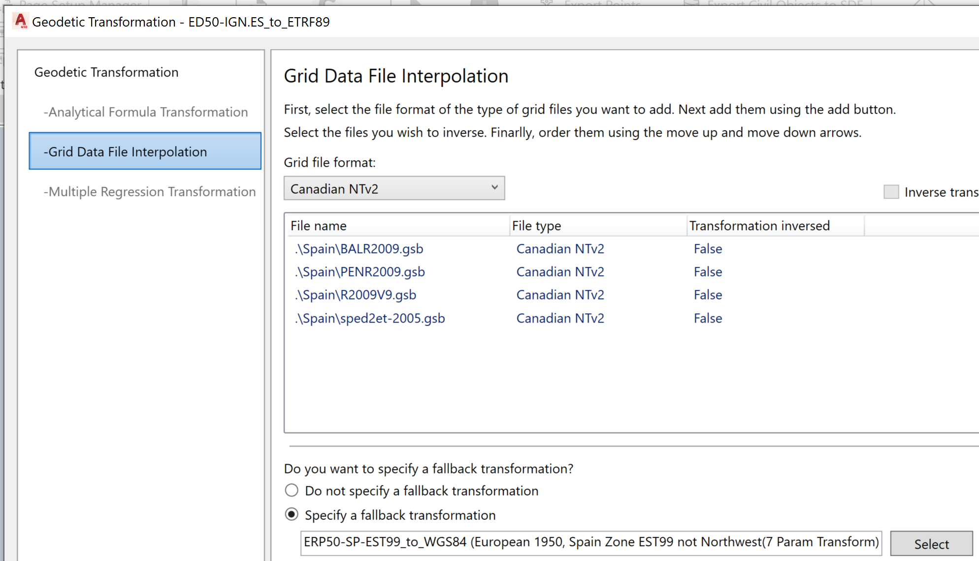 Solved: Coordinate Transformation during the Transfer point tool ...