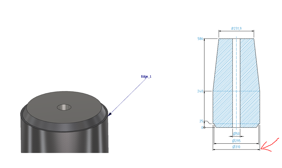 Solved: Diameter from the edge using Ilogic - Autodesk Community
