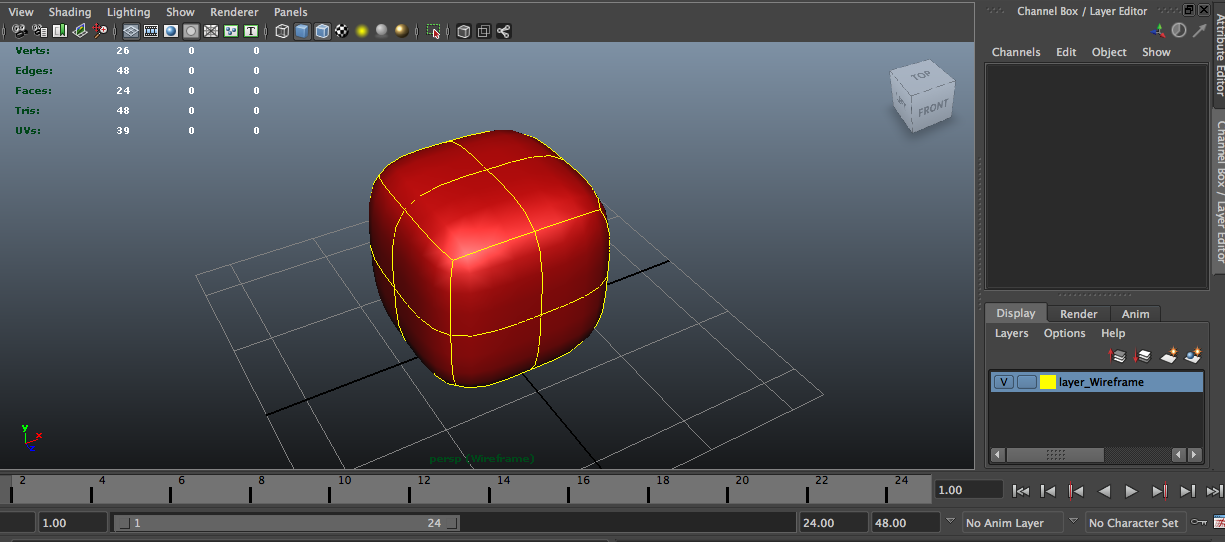 Maya 2014 SP2: Low poly wireframe on smooth mesh render? - Autodesk ...