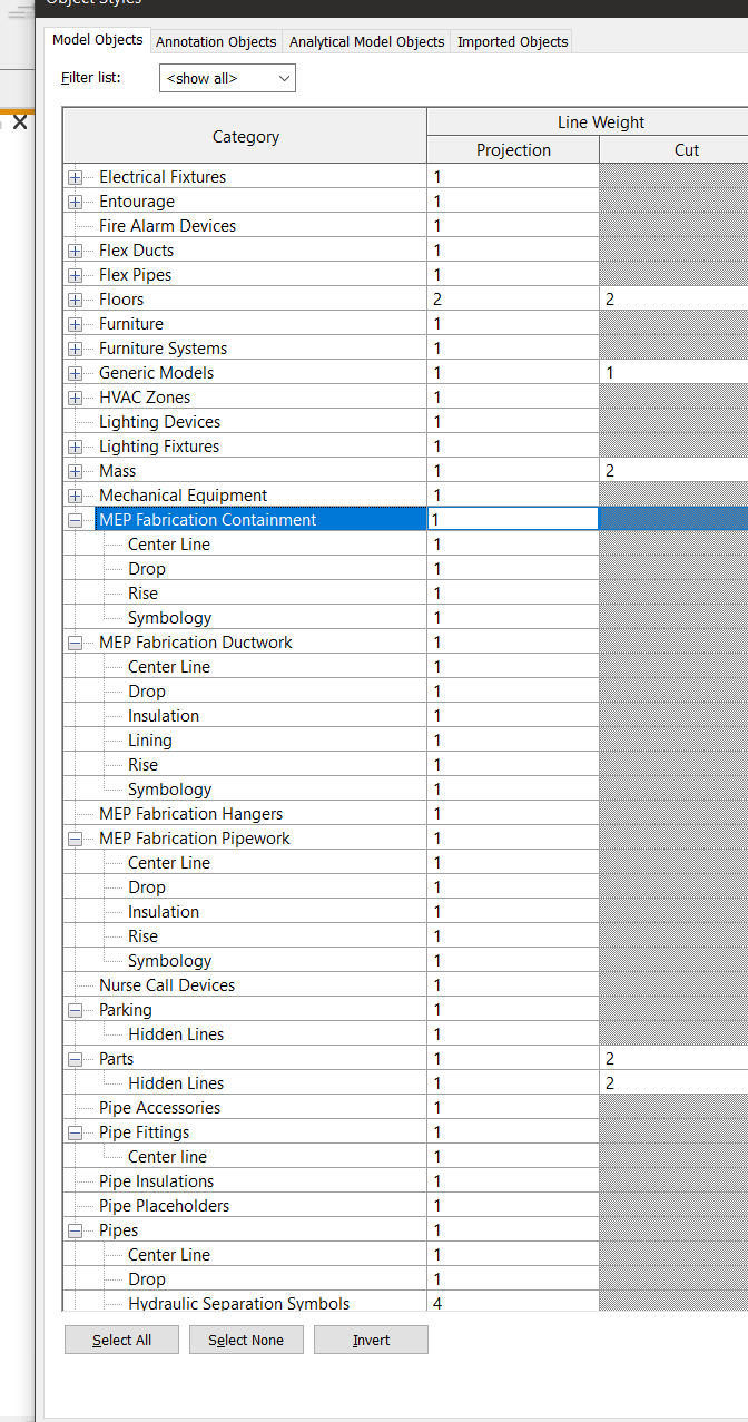 Expand all button for Object Styles Window - Autodesk Community