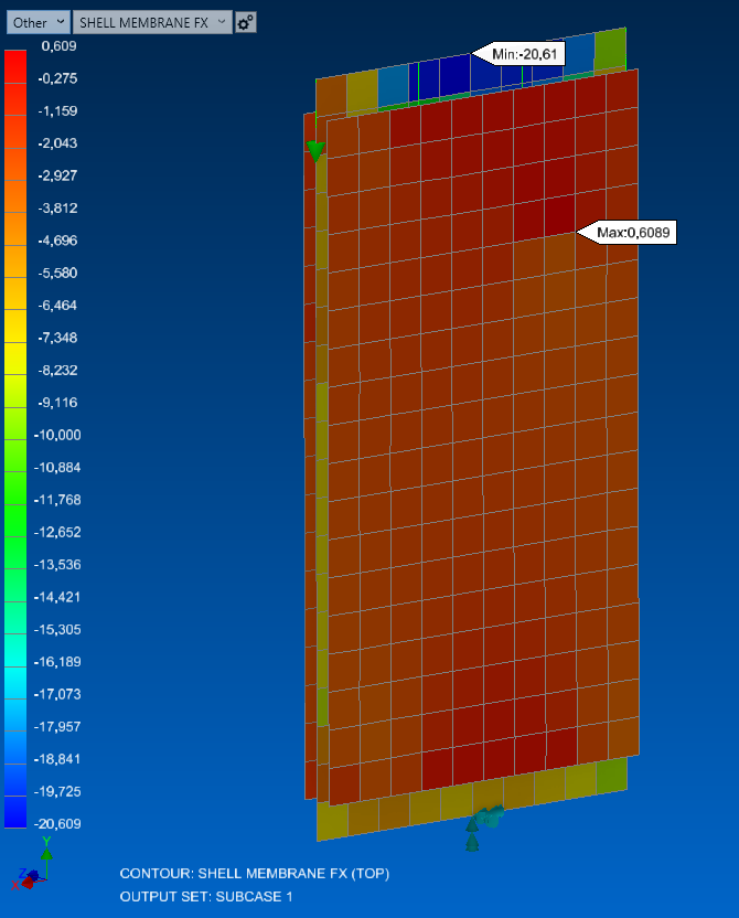 To obtain a force in an element using shell-membrane force. - Autodesk ...