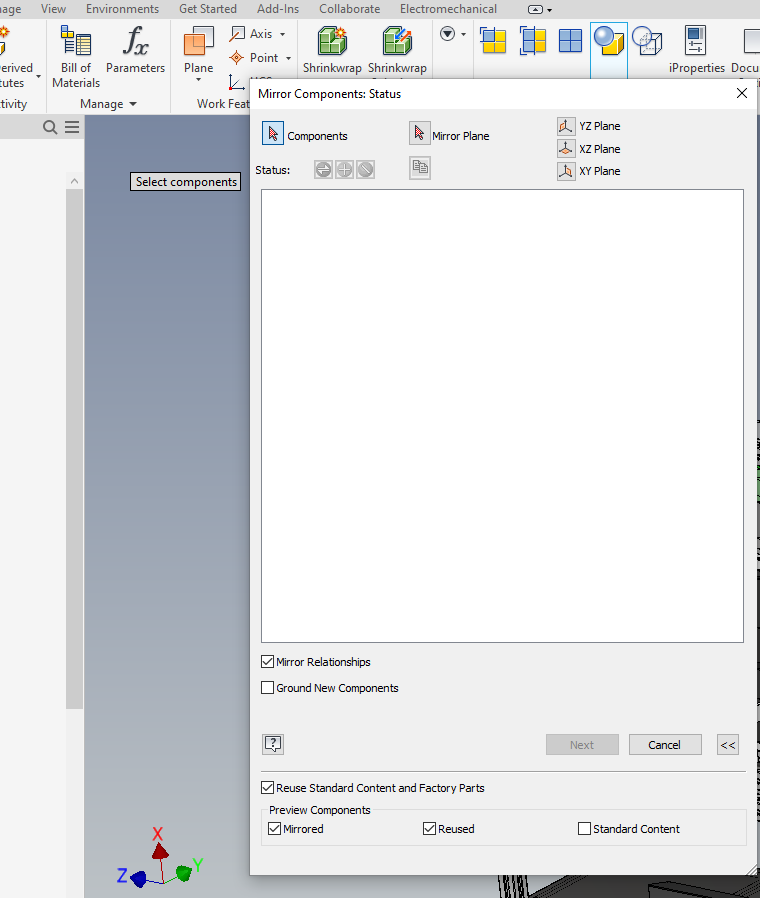 Mirrored Part: Doesn't have any parameters and rules - Autodesk Community
