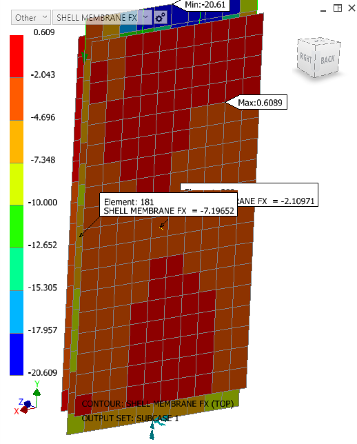 To obtain a force in an element using shell-membrane force. - Autodesk ...