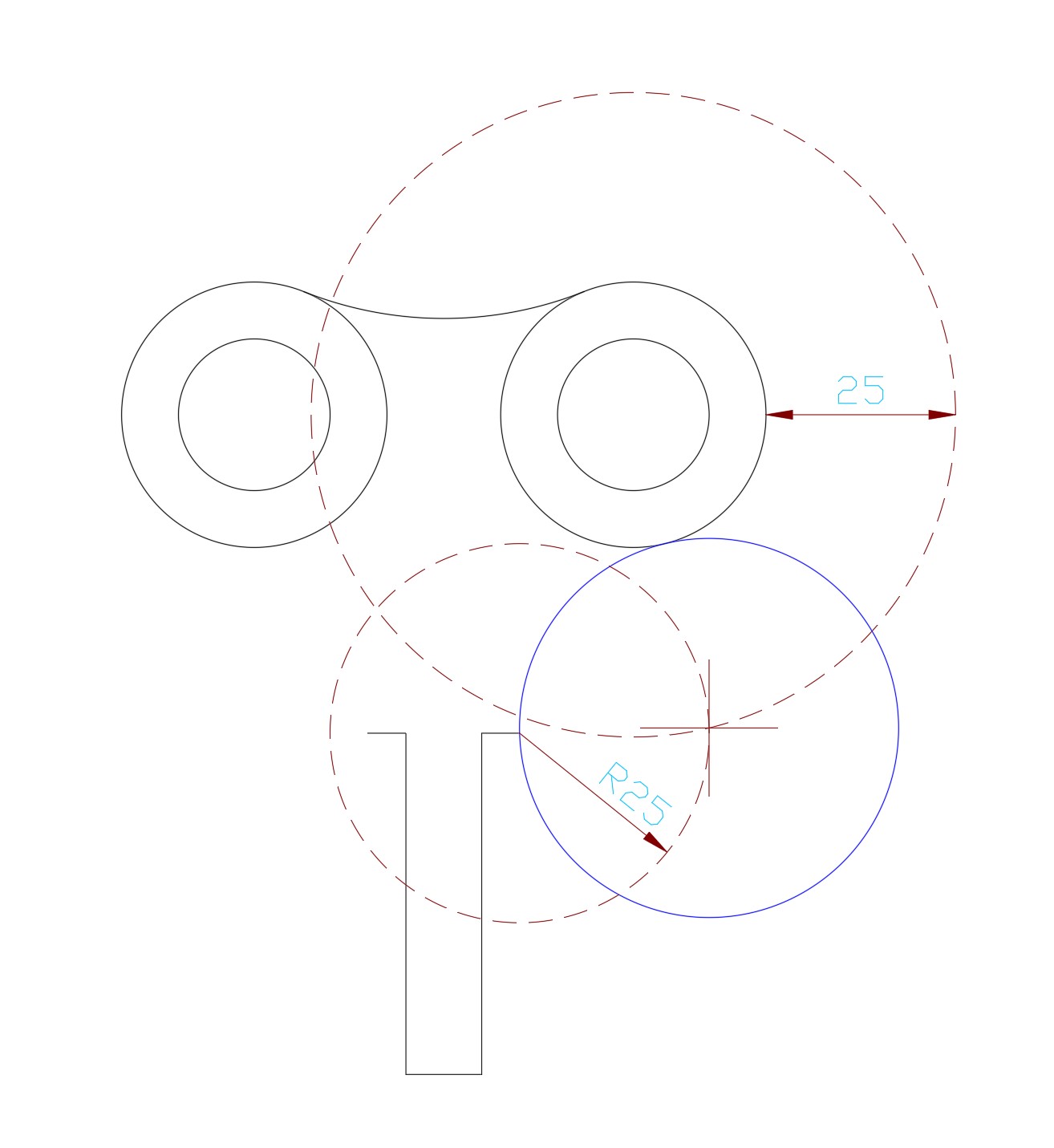 Solved: Connecting a line to a circle (internal arc) - Autodesk Community
