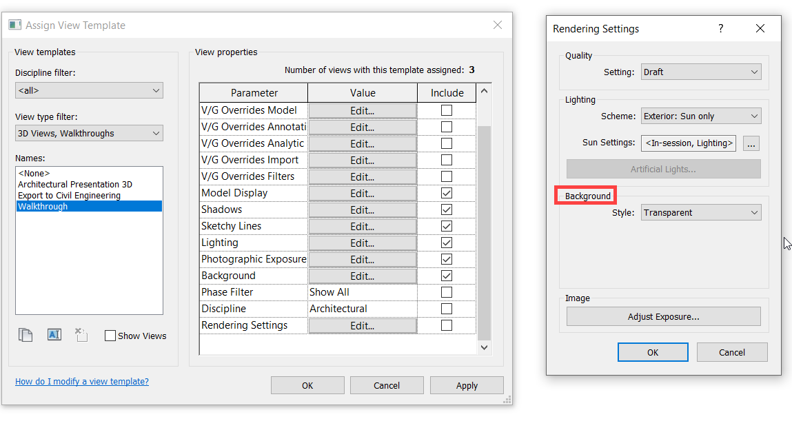 Revit Walkthrough transparent background - Autodesk Community