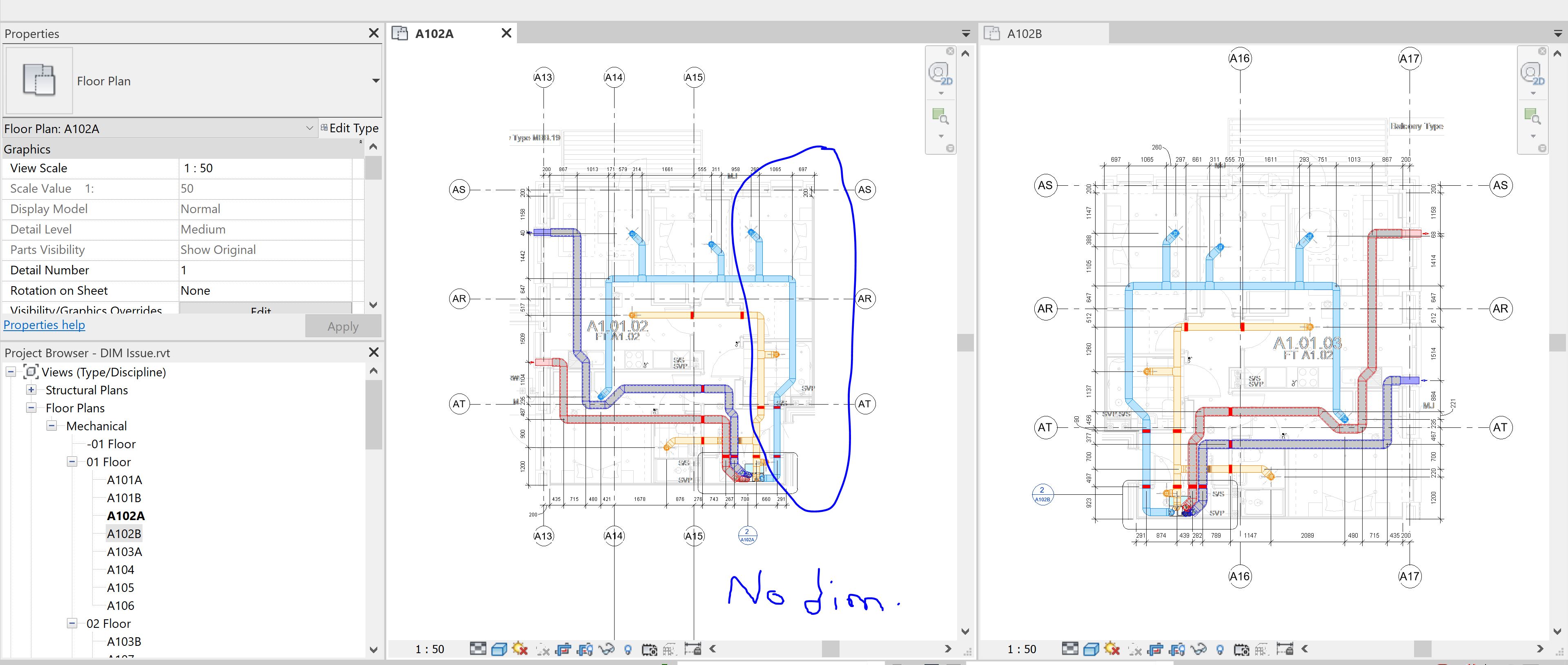 Disappearing Dims Autodesk Community