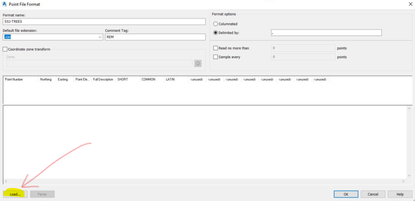 Solved: User point file format - Autodesk Community
