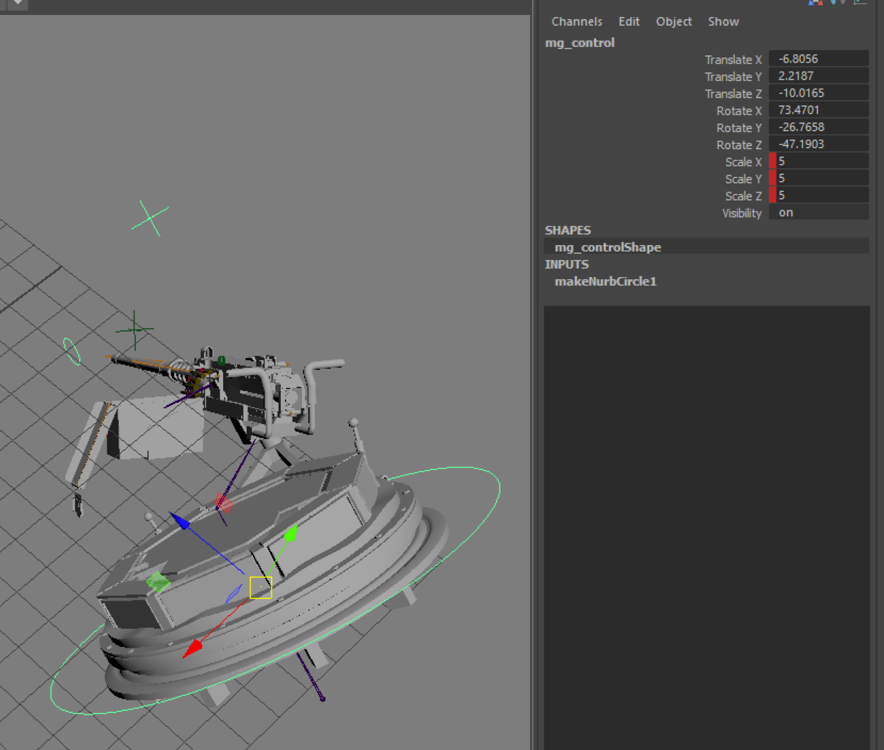 Double Transformations as a result of two rigs controlling one set of ...