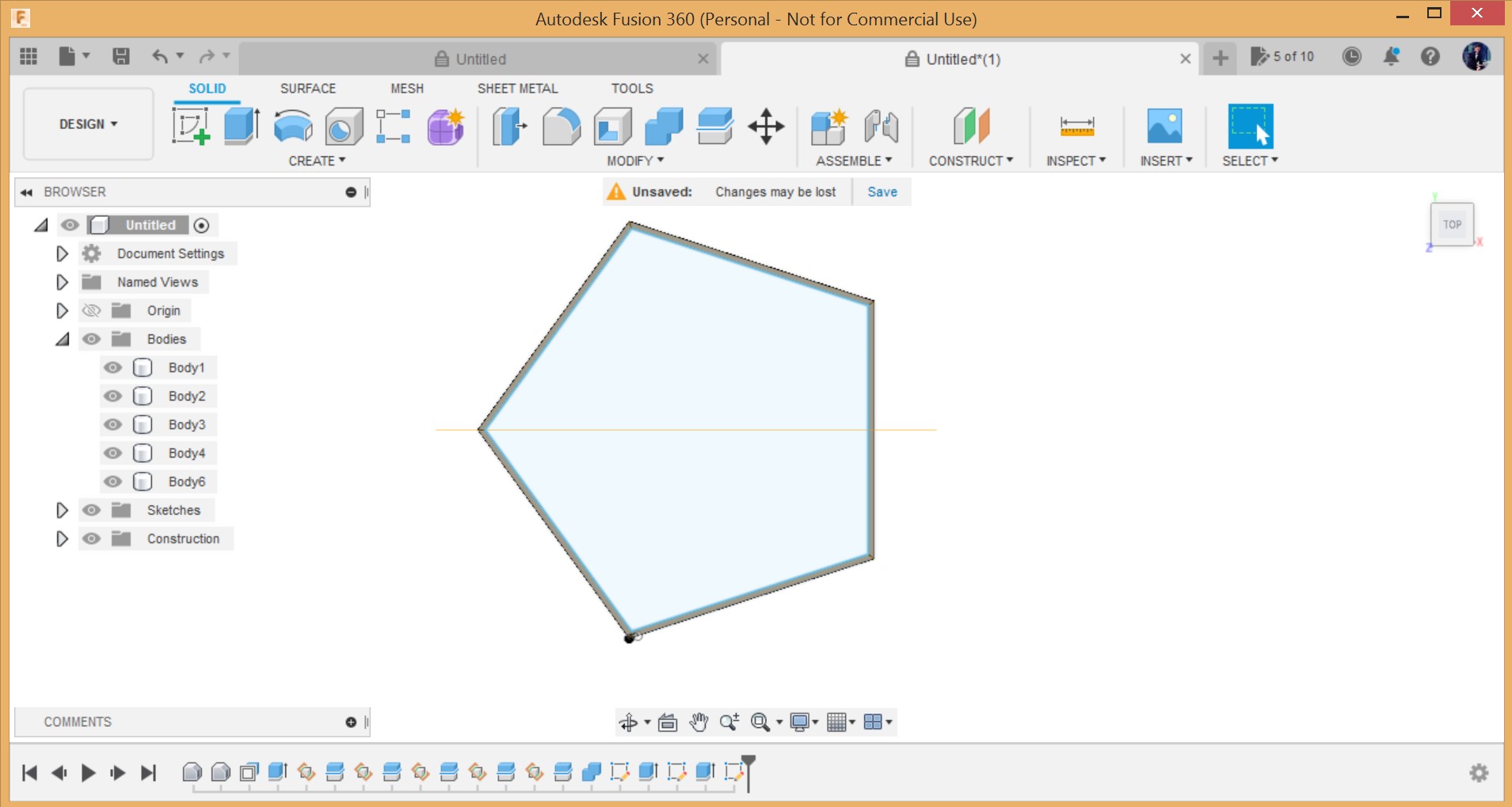Solved: How to create interlocking parts of a pentagon for 3D printing ...