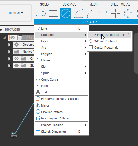 Trouble starting the sketch of a Center Point Arc - Autodesk Community