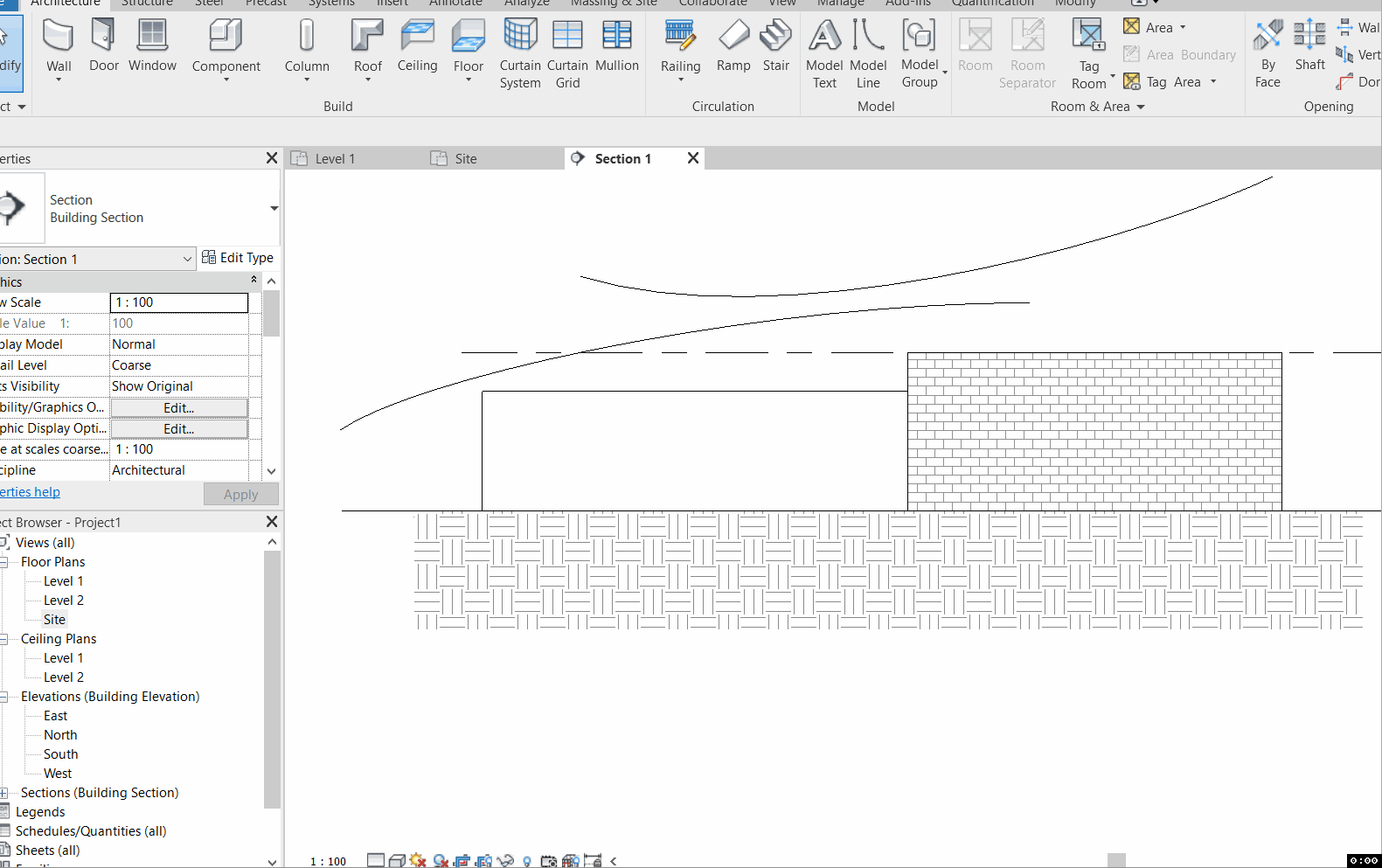 How to show a thick ground line in section? - Autodesk Community