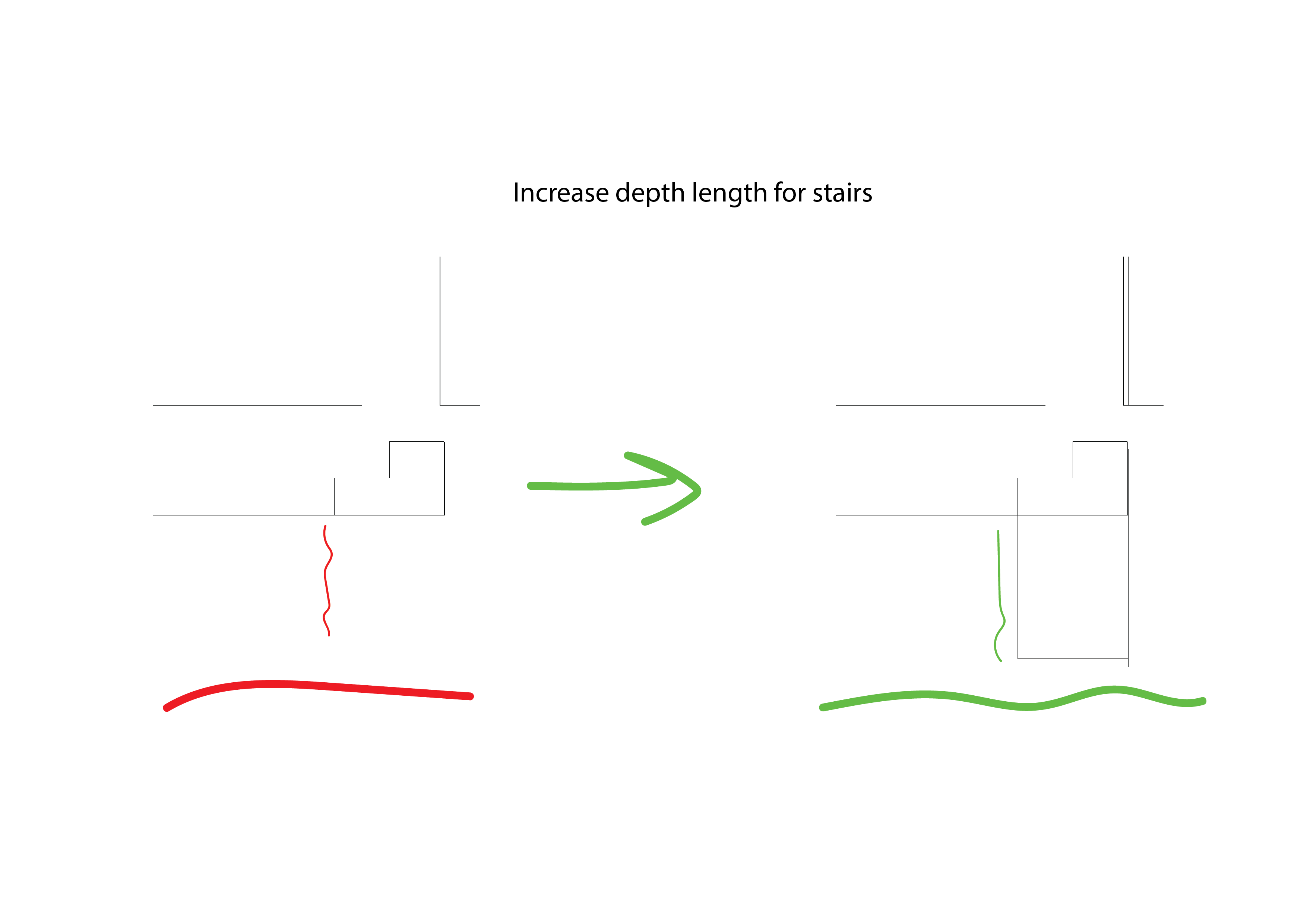 Solved: Increase depth length for stairs - Autodesk Community