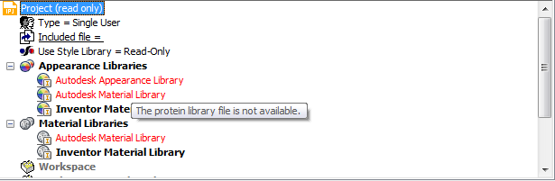 Inventor 2013 Autodesk appearance/material library not found - Autodesk ...