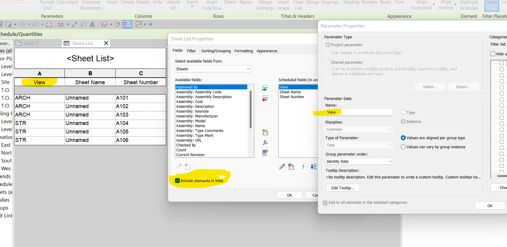 Solved: Sheet index with headers for each discipline - Autodesk Community