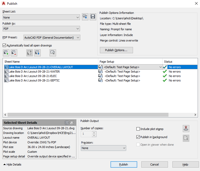 Solved: Batch Plot to PDF Default Lineweight different from Print PDF - Autodesk Community
