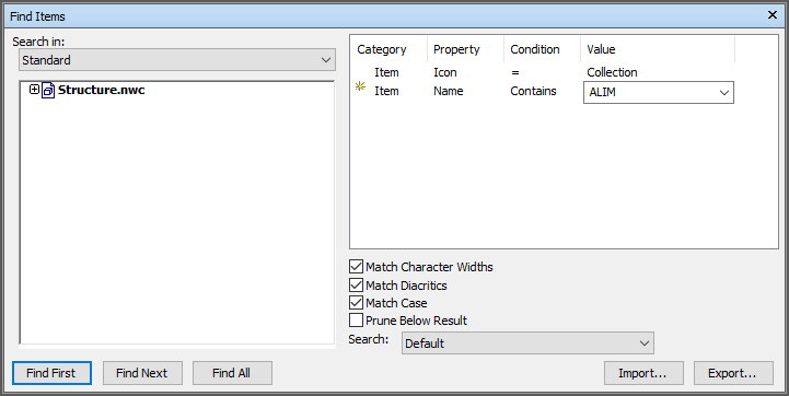 Solved: Find Items - "not contains" condition - Autodesk Community