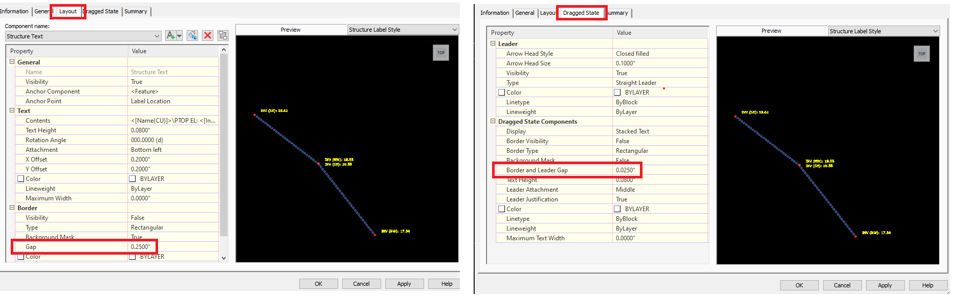 Solved: Structure label - offset border from text - Autodesk Community