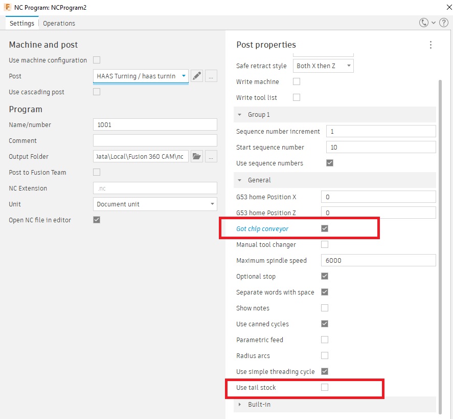 Solved: change NC Program Settings Post properties defaults - Autodesk Community