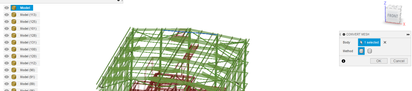 Solved: Mesh to Brep Multiple Selection not possible - Autodesk Community