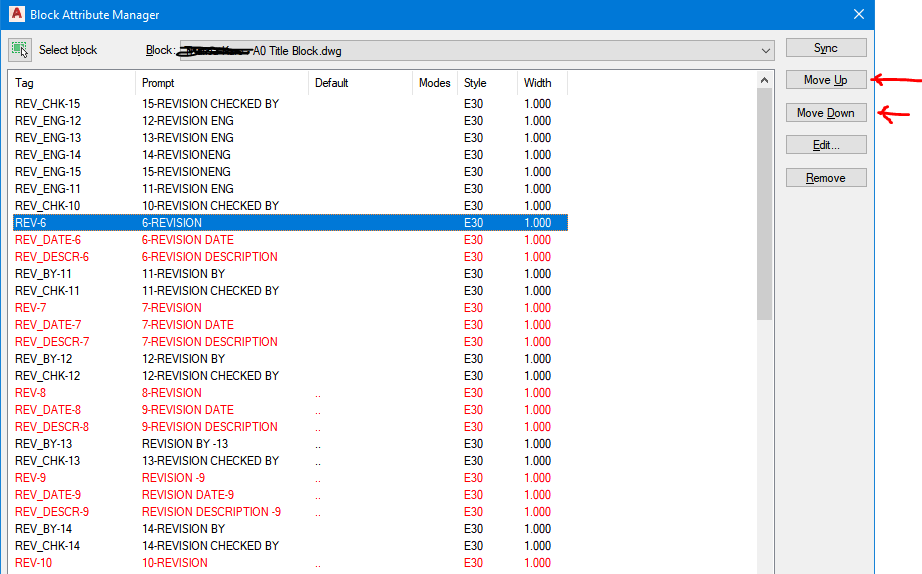 Solved: Attribute Order - Autodesk Community
