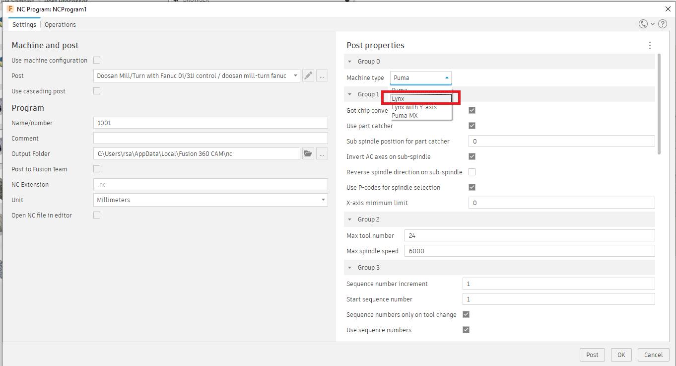 Solved: Hardinge Elite with: Fanuc 21i-TB Turning Post Processor - Autodesk Community