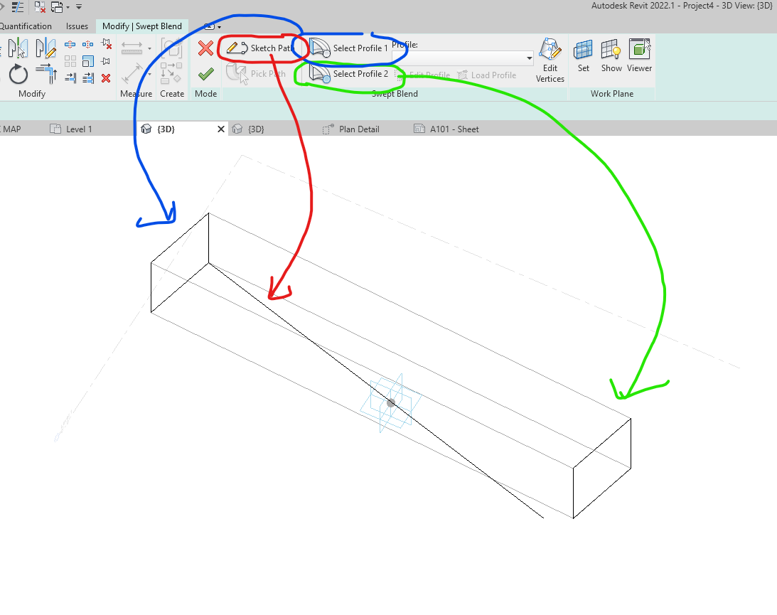 Solved: Swept Blend with non square profile - Autodesk Community