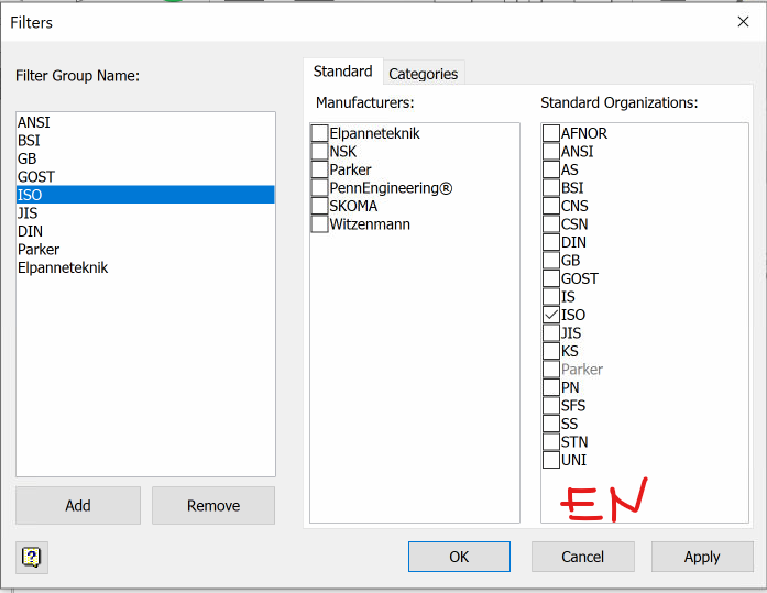 Solved: Add standard Organization to Content Center - Autodesk Community