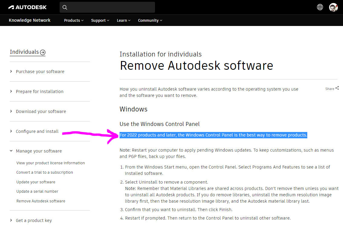 Solved: Bring back Uninstall Tool - Autodesk Community