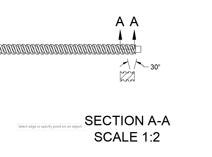 Solved: Stuck dimensioning cross section of trapezium thread - Autodesk ...