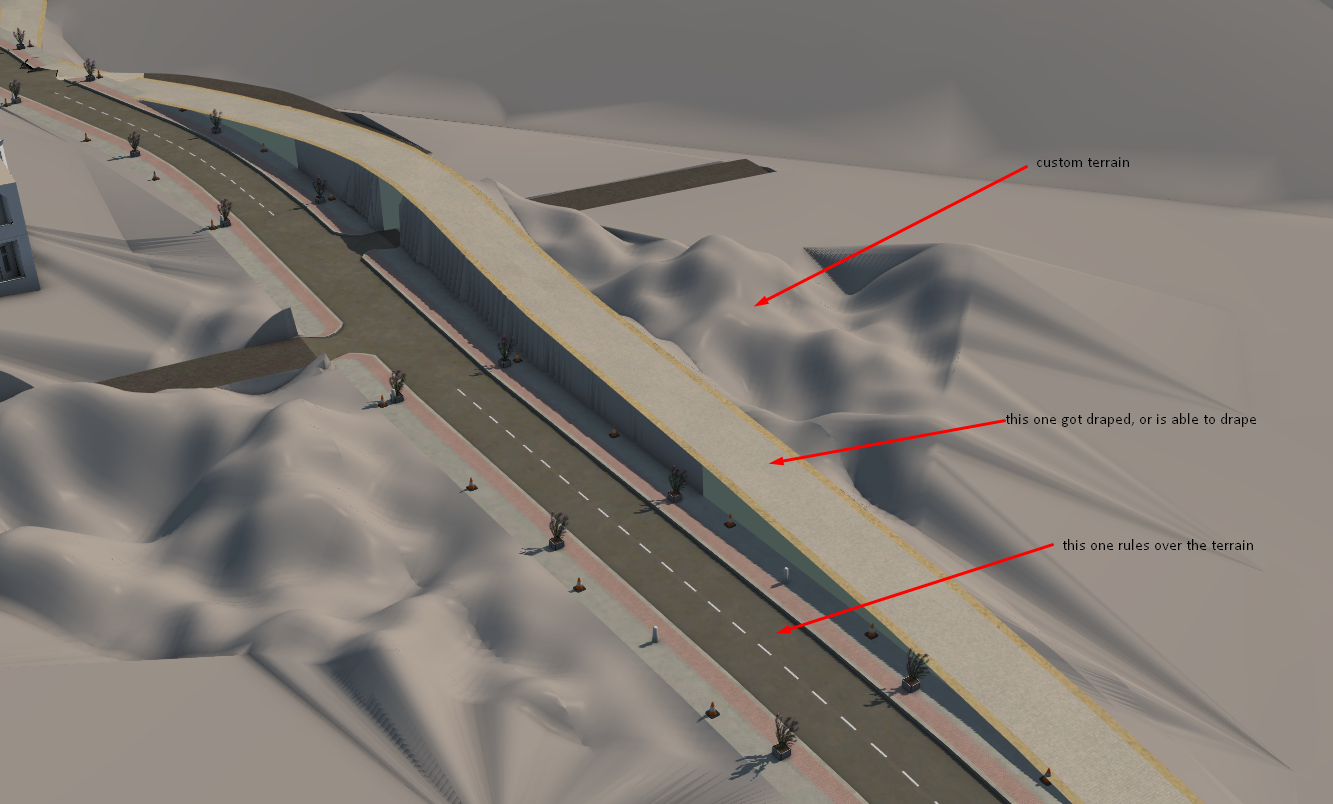 Visual appearances of roads, mesh artefacts etc - Autodesk Community