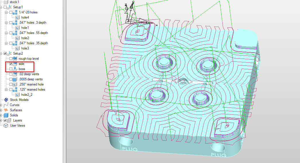 Solved: Side and Boss Features machining top? - Autodesk Community
